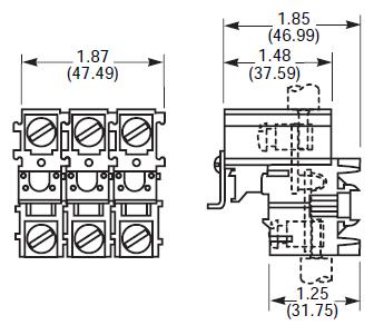 PLU1-WH Sectional Terminal Blocks - Bussmann (EATON / Formerly Cooper ...